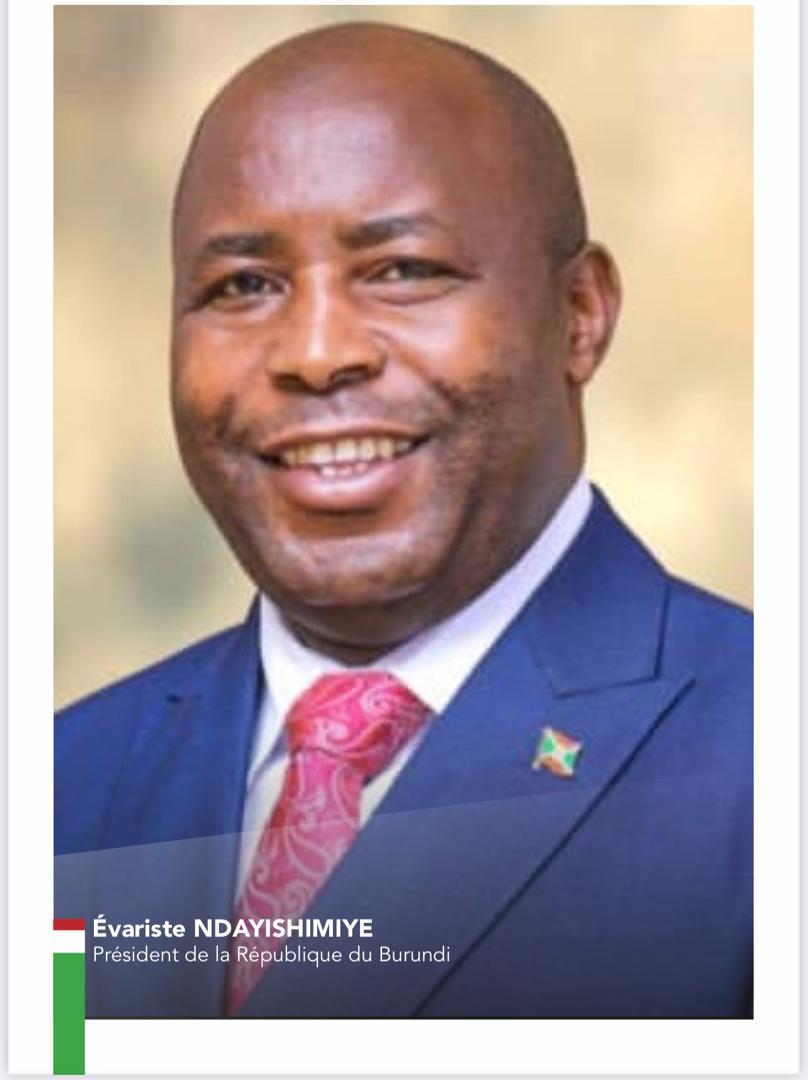 Le Président du Burundi Évariste Ndayishimiye en visite d'Etat ce lundi à Kinshasa - Actu7.cd